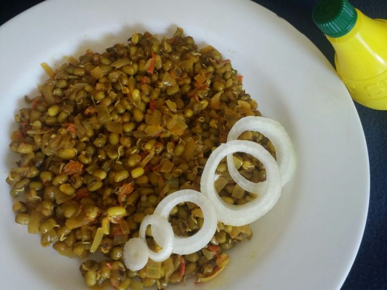 Sprouted Moong Dal Chat - Zayka Ka Tadka