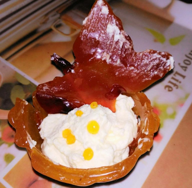 Caramel Basket with Mint Filling - So Tasty - Zayka Ka Tadka