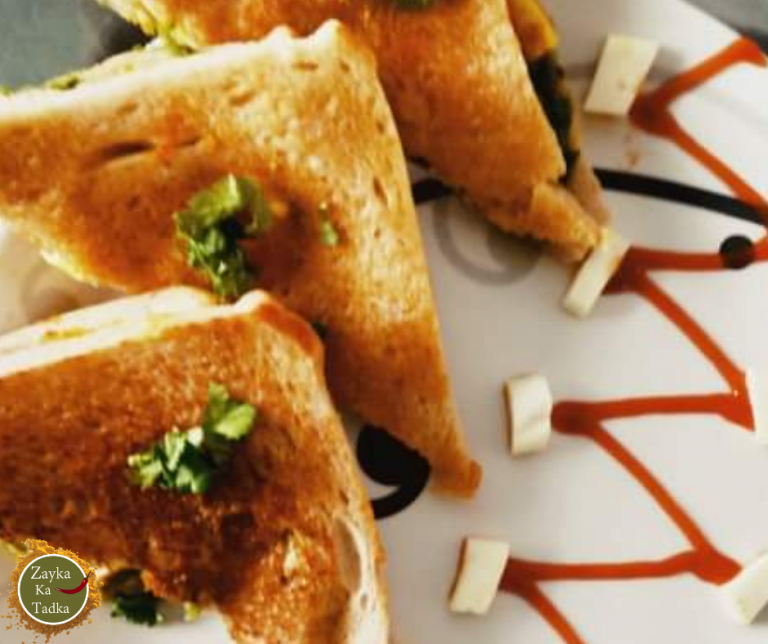 Paneer Tikka Sandwich - Zayka Ka Tadka
