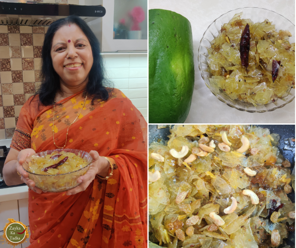 Raw Papaya Chutney | Plastic Chutney - Zayka Ka Tadka