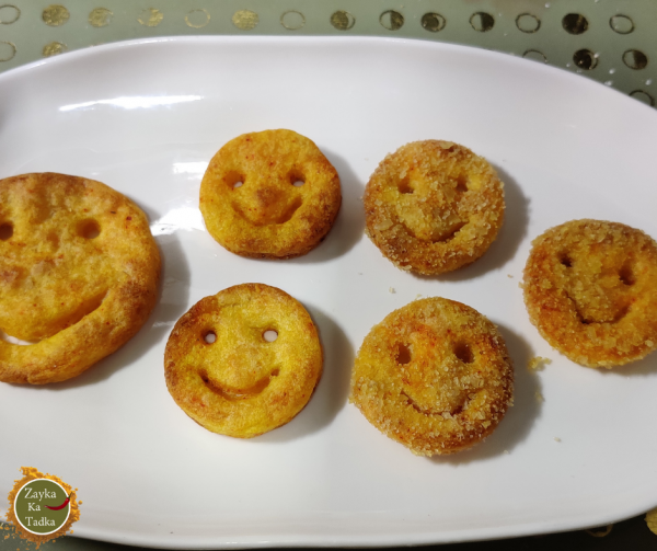 Potato Smiley | Baked Potato Smiley - Zayka Ka Tadka