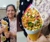 Namkeen Papad Chaat | Churmur Chaat - Zayka Ka Tadka