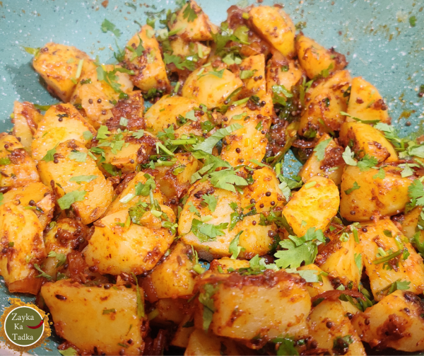 Sukhi Aloo Sabji | Dry Potato Sabzi - Zayka Ka Tadka