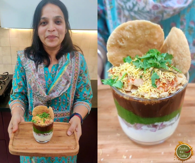 Papdi Chaat In Glass | Papdi Chaat Sundae - Zayka Ka Tadka